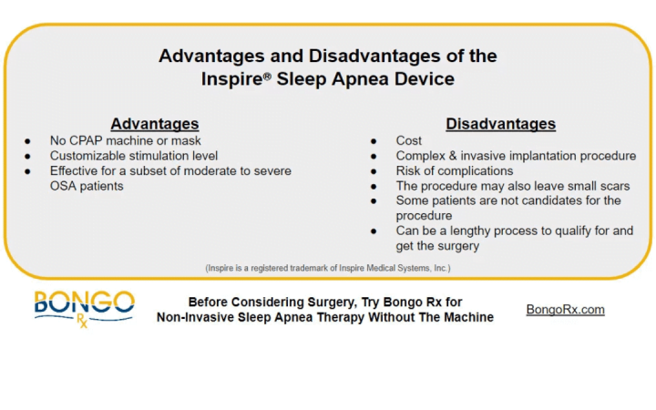 Inspire Sleep Apnea Device: Treatment Overview - Bongo Rx